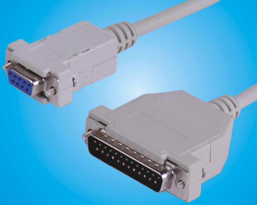 MicroConnect IBM029-2 Serial Cable 1.8m Grey DB25 Male to DB9 Female ...