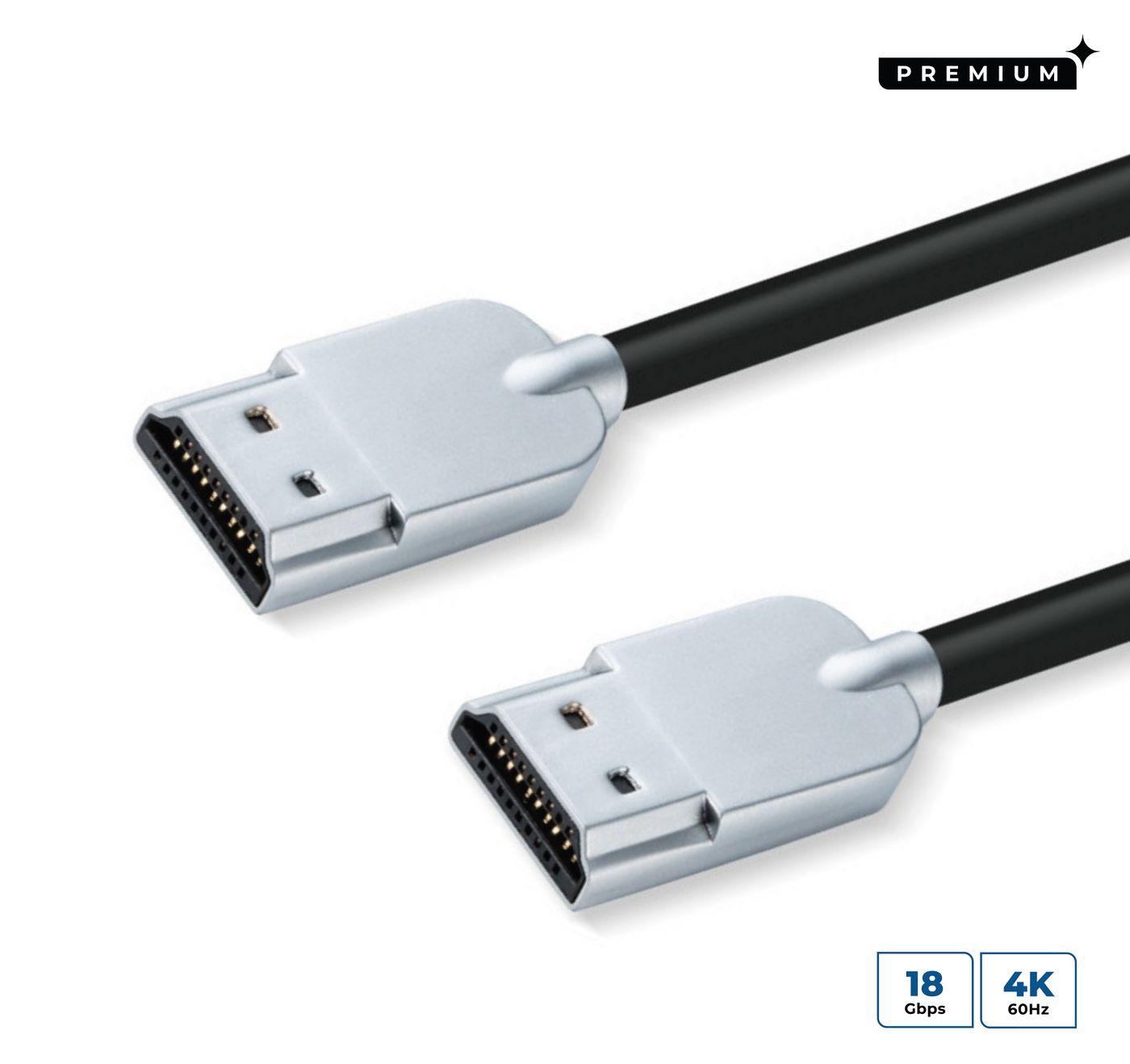 Microconnect HDMI 2.0 Super Slim 1.5m Cable – Gold-Plated, 4K UHD, Bla ...